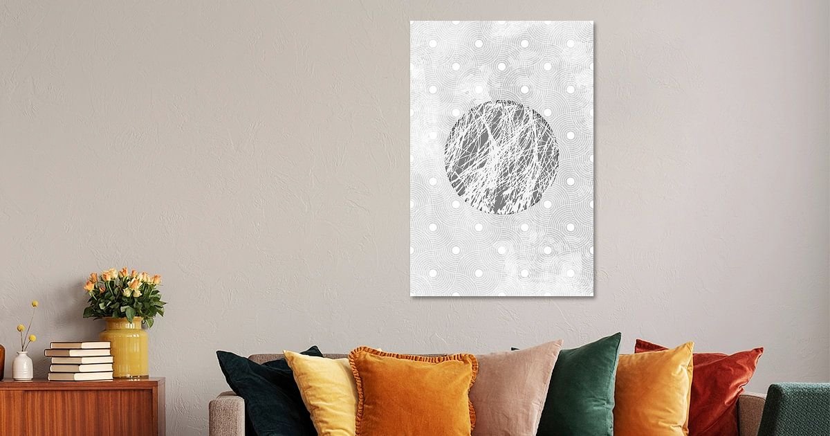 Ikigai. Moderne abstracte minimalistische zen-kunst. Japanse stijl VII van Dina Dankers op ...